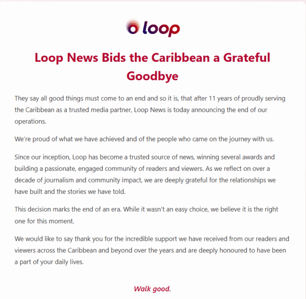 Loop News Bids the Caribbean a Grateful Goodbye After 11 Years ...
